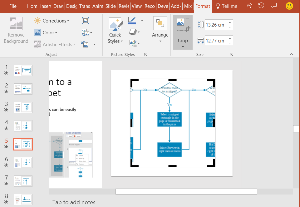 Slide Snippets in Visio Pro for Office365 | Orbus Visio Blog