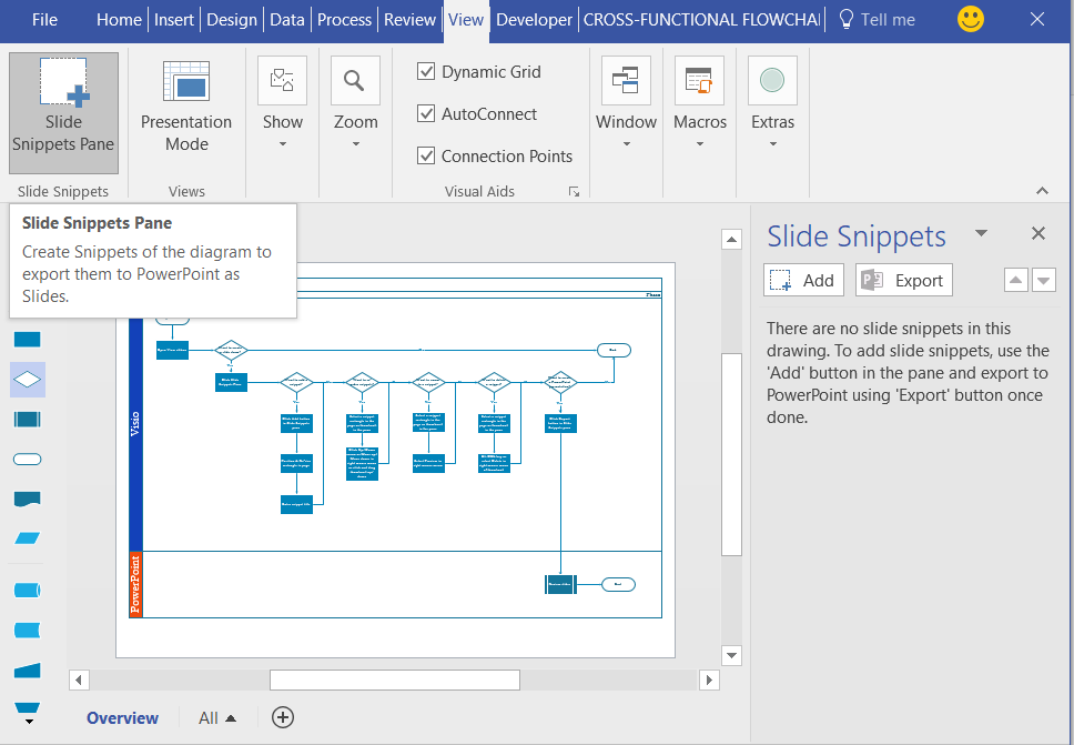 Slide Snippets in Visio Pro for Office365 | Orbus Visio Blog